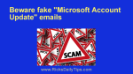 Scam alert: Beware these fake "Microsoft Account Update" emails